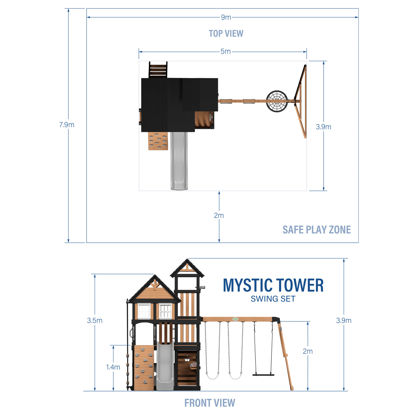 Mystic Tower Swing Set