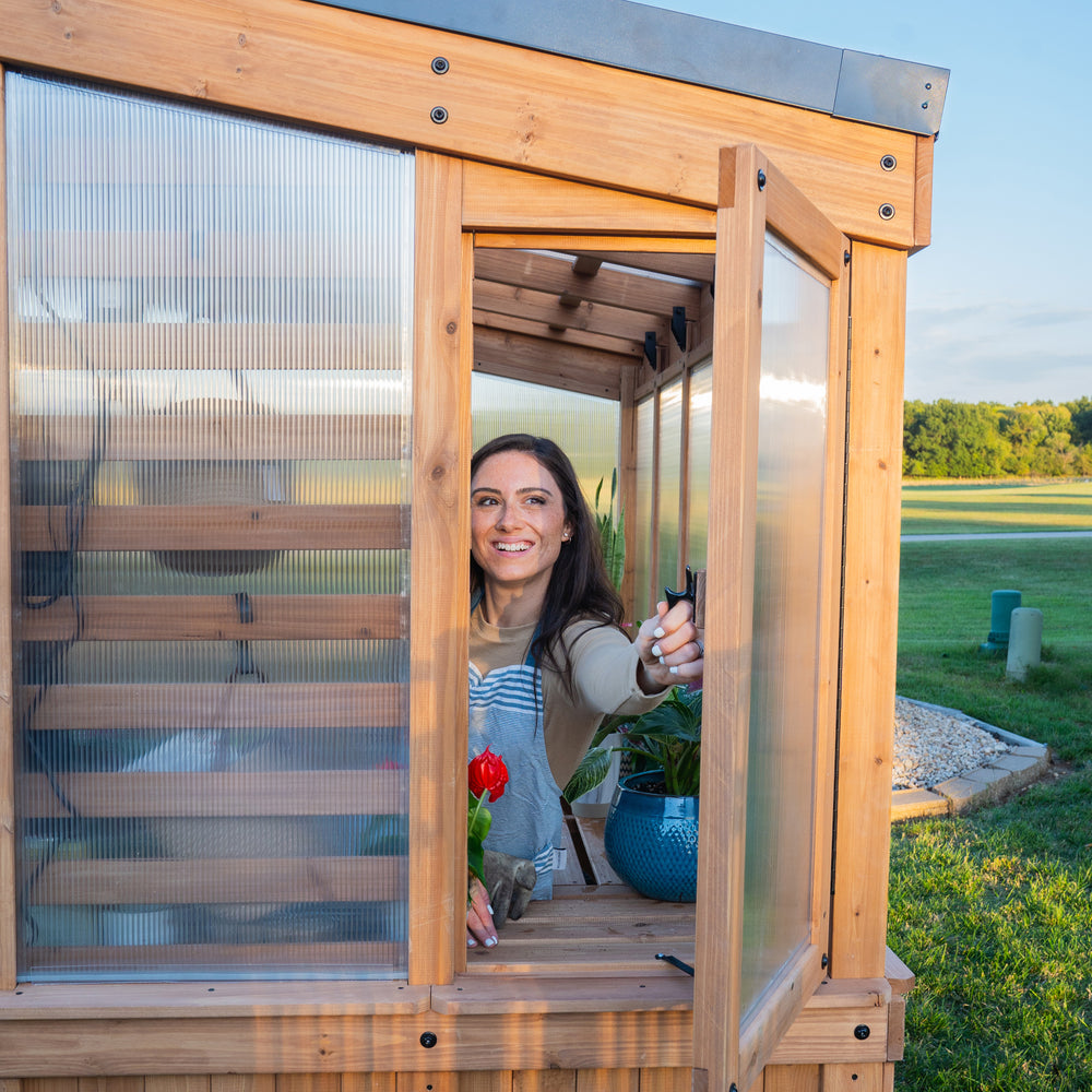 2.7m X 1.8m Willow Greenhouse – Backyard Discovery Canada